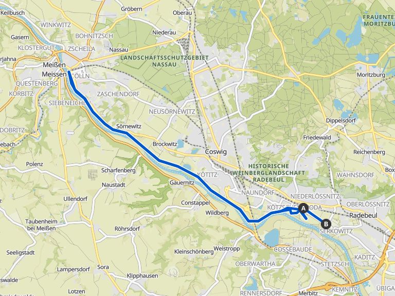 Elberadweg Radebeul Meißen Radebeul | Fahrradtour | Komoot